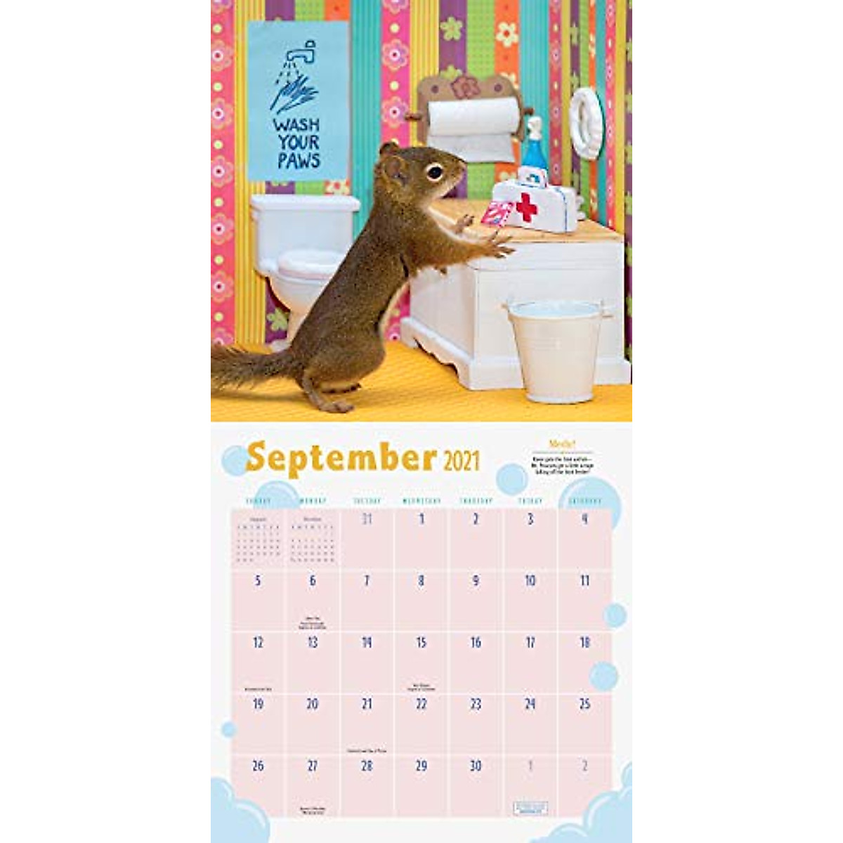 The Secret Life of Squirrels Wall Calendar 2021