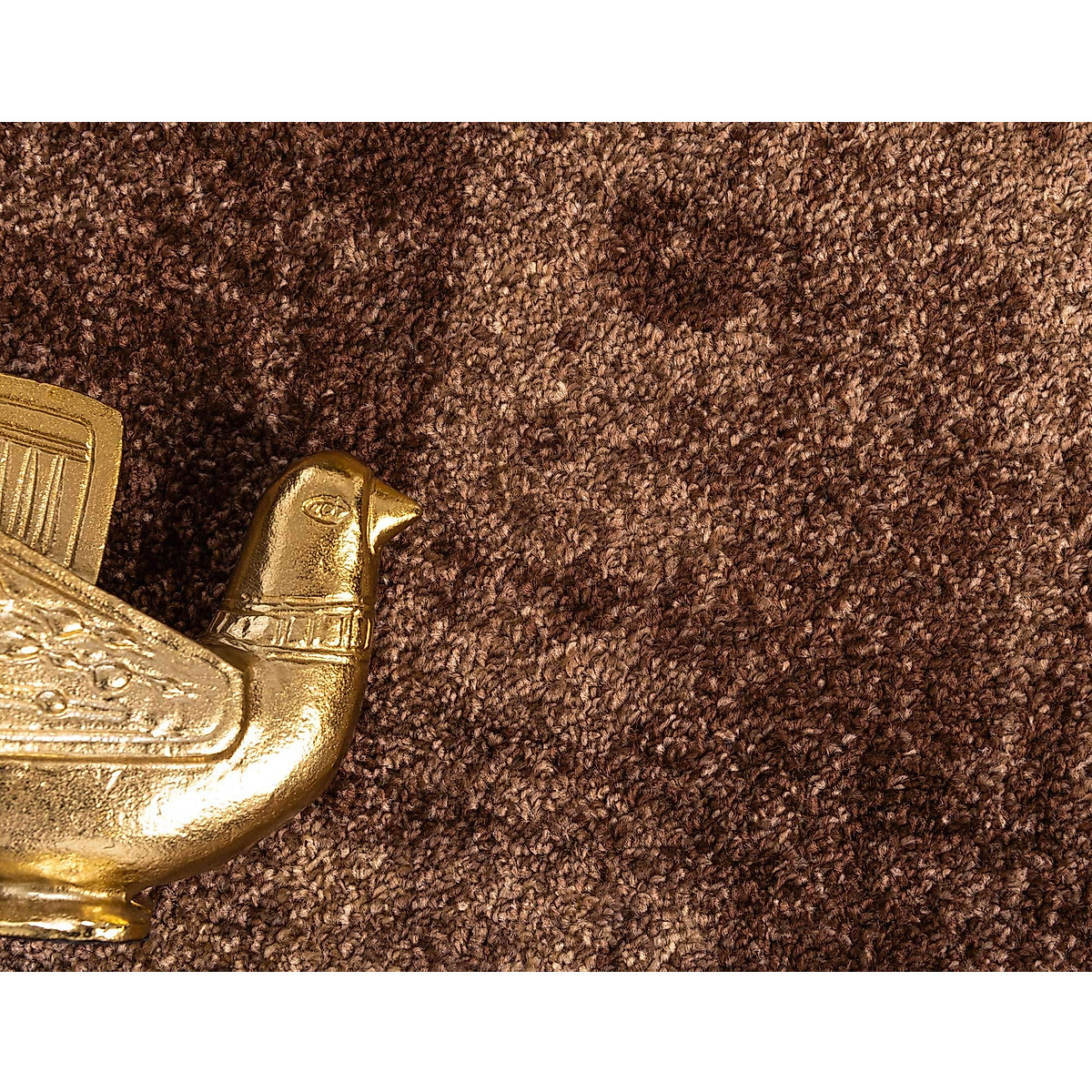 Unique Loom Autumn Collection Modern Contemporary Casual Abstract Area Rug (Brown/ Beige Solid, 9 x 12 ft Rectangular)