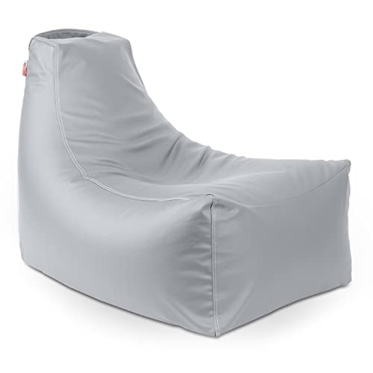Jaxx Juniper Premium Vinyl Classroom Bean Bag Chair, Submarine Grey
