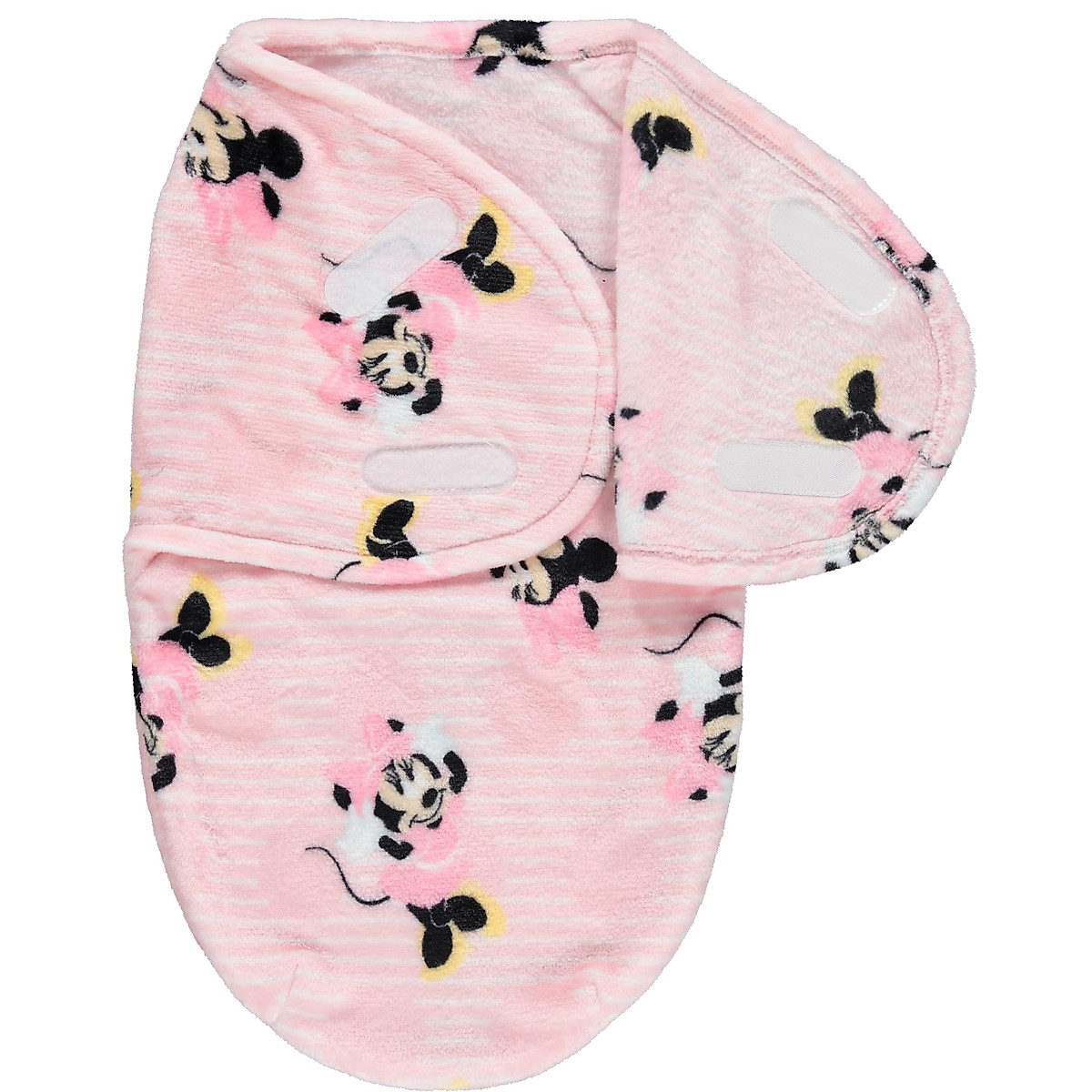 Disney Minnie Mouse Single Ply Baby Swaddle Sack, Easy Wrap Infant Swaddling Blanket, Soft Comfort Swaddler/Hospital Swaddles for Newborns, Polka Dot