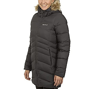 MARMOT Women's Montreal Mid-Thigh Length Down Puffer Coat, Dark Steel,Medium