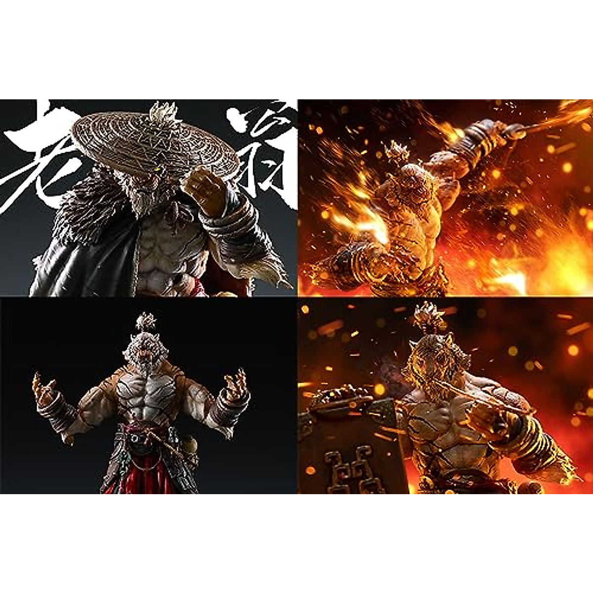 RAYGE3LOV Maestro Union FuRay Planet Blade Master Weng 1/12 Scale Figure 8.5in Furry Action Figures,Furay Planet Series weretiger Blade Master Weng wave3 weretiger,Orcs,Beastmen