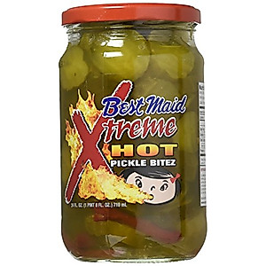 Best Maid Xtreme Hot Pickle Bitez 24oz Jar (Pack of 2)