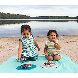 BapronBaby Sea Life Foodie Picks (2 Pack - Crab & Octopus) - Toddlers + Preschoolers Utensils - BPA Free - Dishwasher Safe - Self Feeding - 18 Months+
