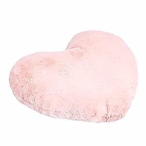 Amazon Basics Kids Decorative Pillow - Peony Pink Heart