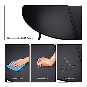 GOOD & GRACIOUS L-Shaped Gaming Desk, 58x44 Inch L Shape Desk, Corner Desk for Home Office, Modern Home Office Study Writing Workstation L Table, Easy Assembly, Black
