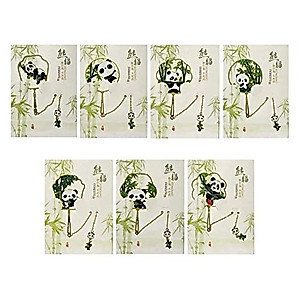 Unique Designed Panda Metal Bookmarks Specially Good for Gifts (Set of 7)