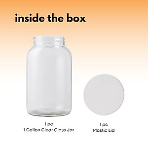 FastRack 1-1 Gallon Wide Mouth Mason Jar, Clear