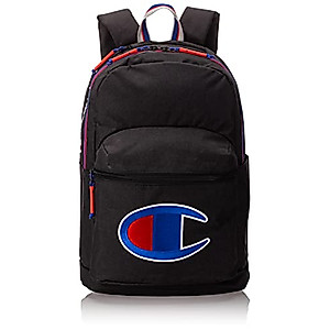 Champion unisex adult Supercize Backpacks, Black, One Size US