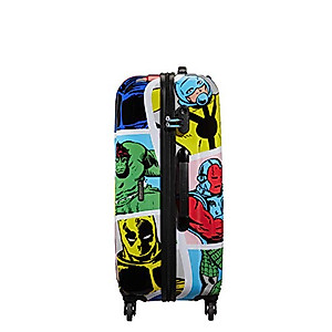 American Tourister Luggage Suitcase, Multicolored (Marvel Pop Art), L (75 cm-88 L)