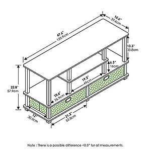Furinno JAYA TV Stand for up to 50-Inch TV