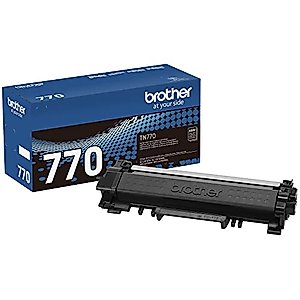 Brother TN-770 HL-L2370DW L2370DWXL MFC-L2750DW L2750DWXL Toner Cartridge (Black) in Retail Packaging