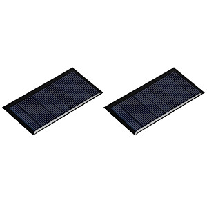 MECCANIXITY Mini Solar Panel Cell 4.5V 80mA 0.36W 77.5mm x 40.5mm for DIY Electric Power Project Pack of 2