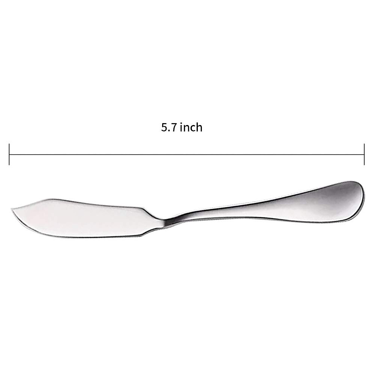 Butter Knife, McoMce Durable Stainless Steel Spreader Knife, Professional Cheese Spreaders, Convenient Butter Knives, Butter Knife Spreader Set of 4 for Breakfast, Butter, Cheese and Condiments