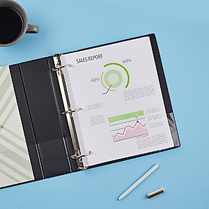 Avery Economy 3 Ring Binder, 2" Round Rings, 1 Black Binder (03501)