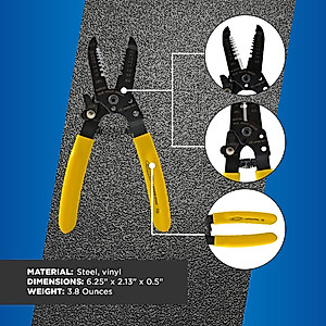 Miller 721 Multiwire Stripper and Cutter for Professional Technicians, Electricians, and Installers, Easily Portable Tool, 3.8 Ounces