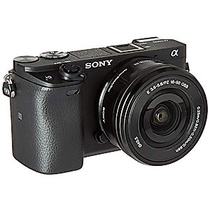 Sony Alpha a6300 Mirrorless Camera Interchangeable Lens Digital Camera with 16-50mm Power Zoom Lens - E Mount Compatible - Black (Renewed)