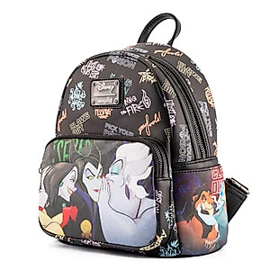 Loungefly Disney Villains Club Womens Double Strap Shoulder Bag Purse
