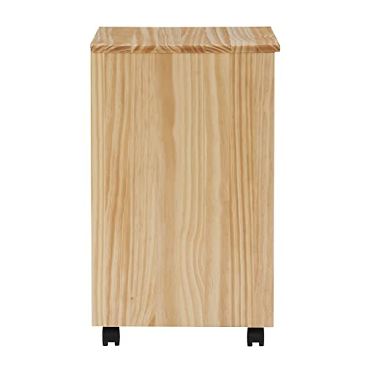 Linon Home Decor Products Corinne Six Drawer Storage, Natural Rolling Cart