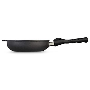 Ozeri Professional Series Hand Cast Ceramic Fry Pan with Removable Handle, 100% Made in Germany and Free of GenX, PFBS, Bisphenols, APEO, PFOS, PFOA, NMP and NEP