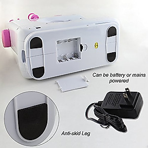 NEX Sewing Machine, Crafting Mending Machine, Children Present Portable with 12 Built-In Stitches