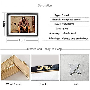 Antonia Bellamy Funny Movie Wall Art The Toilet Poster Funny Bathroom Art Frame 12"X16"