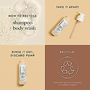 The Honest Company 2-in-1 Cleansing Shampoo + Body Wash | Gentle for Baby | Naturally Derived, Tear-free, Hypoallergenic | Fragrance Free Sensitive, 10 fl oz
