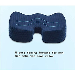 Odekai Comfort Seat Cushion Pillow for Office Chair - Butt, Tailbone, Back, Coccyx, Sciatica Memory Foam Cushions - Tailbone Cushion for Office Chair Car Seat