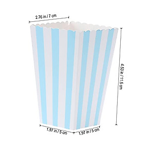 TOGEVAL 48pcs Popcorn Boxes Popcorn Box Cajitas De para Candy Popcorn Snack Container Paper Popcorn Case French Fries Boxes Bridal Shower Popcorn Boxes Popcorn Buckets Bride