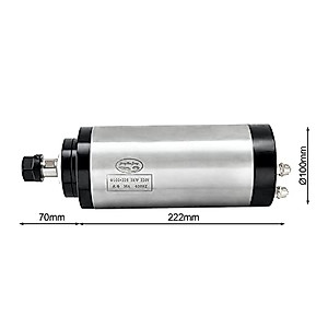 CNC Spindle CNC Motor 220V 3KW 3000W Quiet Water Cooled Spindle Motor 100mm 4 Bearings 24000RPM 400HZ for CNC Router Machine
