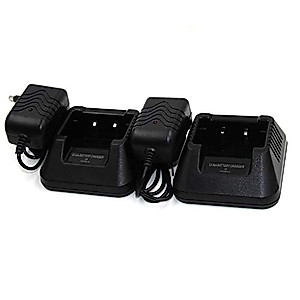 (2-Pack) Li-ion Battery Desktop Charger for Baofeng UV-5R UV-5RA UV-5RB UV-5RC UV-5RD UV-5RE UV-5RePlus TYT TH-F8 Two Way Radio