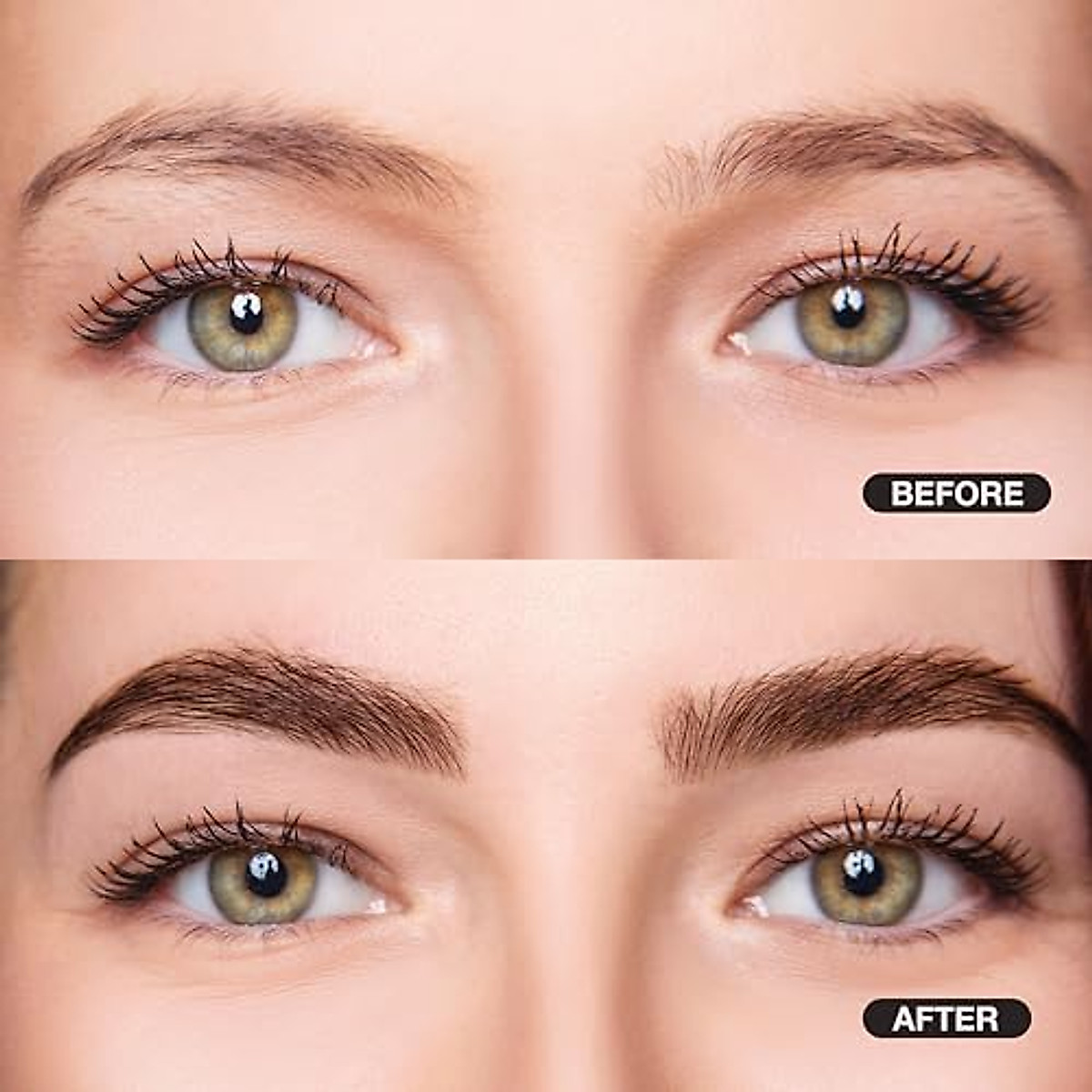 Dual Eye Brow Pencil Natural Espresso - 2-in-1 Eye Brow Pencil and Eyebrow gel Masacara, Stay on All Day, Perfect for Feathering in Hair Like Stroke, Flawless Brows, Cruelty Free