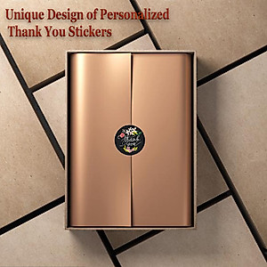 Thank You Stickers Rolls 2500 Pcs - 1 Inch Floral Designs Thank You Stickers Labels for Baking Packaging Envelope Seals Small Business Flower Stickers Tags for Wedding Birthday Party Gift Wrap Bag