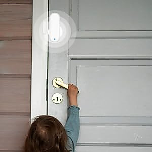 HEIMAN WiFi Door Sensor, Smart Window Door Sensor Alarm, Contact Sensor for Home Security, Wireless Magnetic Door Open Detector and APP Remote Notification (1 Pack+)