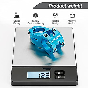 YGROW 31.8 Stem 45mm Bike Stems Mountain Bike Stem MTB Stem 31.8 for Most Bicycle, Road Bike, BMX, Fixie Gear, Cycling(Aluminum Alloy, Purple)