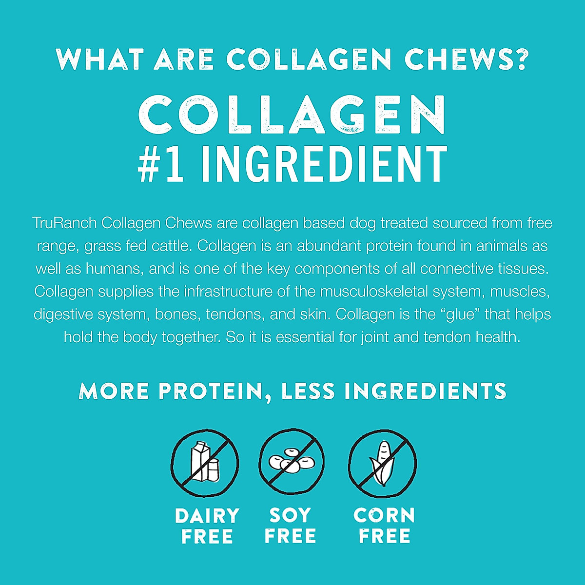 TRURANCH 5" Collagen Sticks, Peanut Butter - 15 Pack