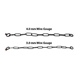 Herm Sprenger Black Stainless Steel Long Link Fur Saver Dog Training Collar | No-Pull Slip Chain for Small Medium Large Dogs for Easy Control Made in Germany | 4mm, 54cm (21in)