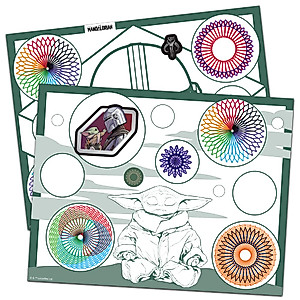 Spirograph Cyclex Studio Grogu - Disney Star Wars The Mandalorian - Baby Yoda - The Easy Way to Make Countless Amazing Designs - Rotating Stencil Wheel - Ages 5+