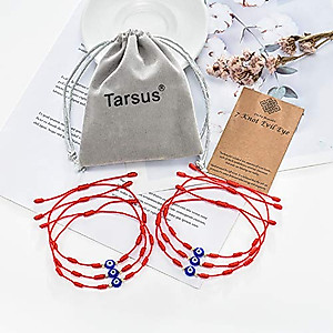Tarsus 7 Knots Kabbalah Red String Bracelet Protection Evil Eye Bracelets for Women Men
