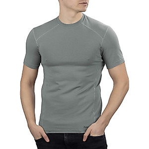 281Z Military Stretch Cotton Underwear T-Shirt for Tactical Hiking and Outdoor (Foliage Green, Large)