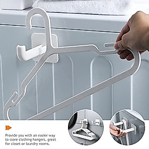 DOITOOL Laundry Organizer 2pcs Clothes Hanger Hooks Coat and Hat Hook Wall Hooks Single Wall Mount Hanger Closet Organizers for Clothes Hats Towel Purse Key Robes Bathroom Kitchen Hangers