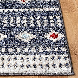 SAFAVIEH Adirondack Collection 6' x 9' Grey/Beige ADR221F Moroccan Boho Non-Shedding Living Room Bedroom Dining Home Office Area Rug