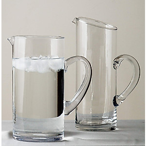 Glass Water Pitcher with Spout – Elegant Serving Carafe for Water, Juice, Sangria, Lemonade, and Cocktails – Crystal-Clear Glass Beverage Pitcher.