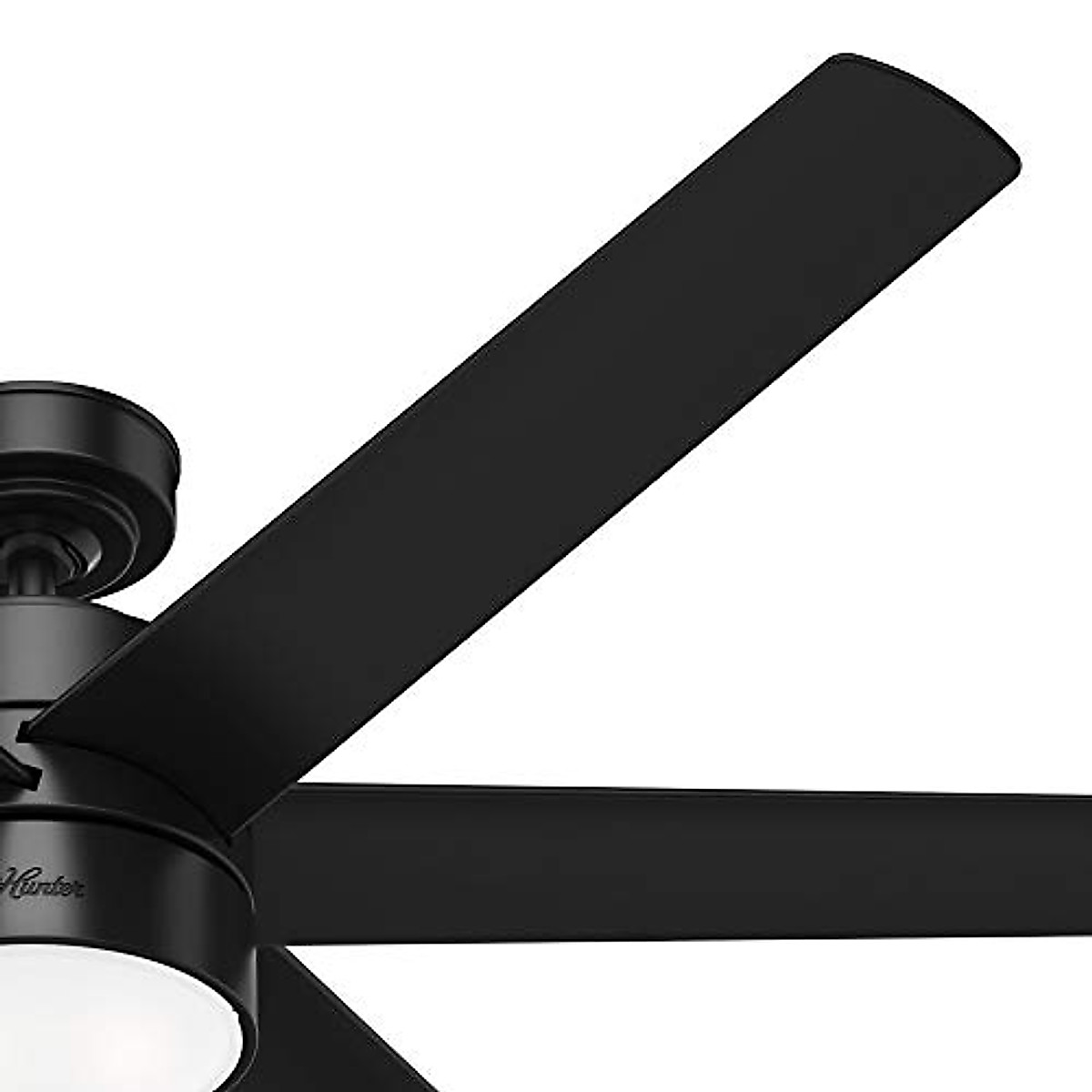 Hunter Fan Company 59624 Solaria Ceiling Fan, 60, Matte Black Finish