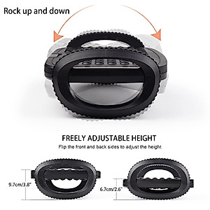 Under Desk Footrest - Auslar Office Foot Rest with Massage Texture and Roller, Ergonomic Foot Rest with 2 Height Position, Rocking Design for Home, Office