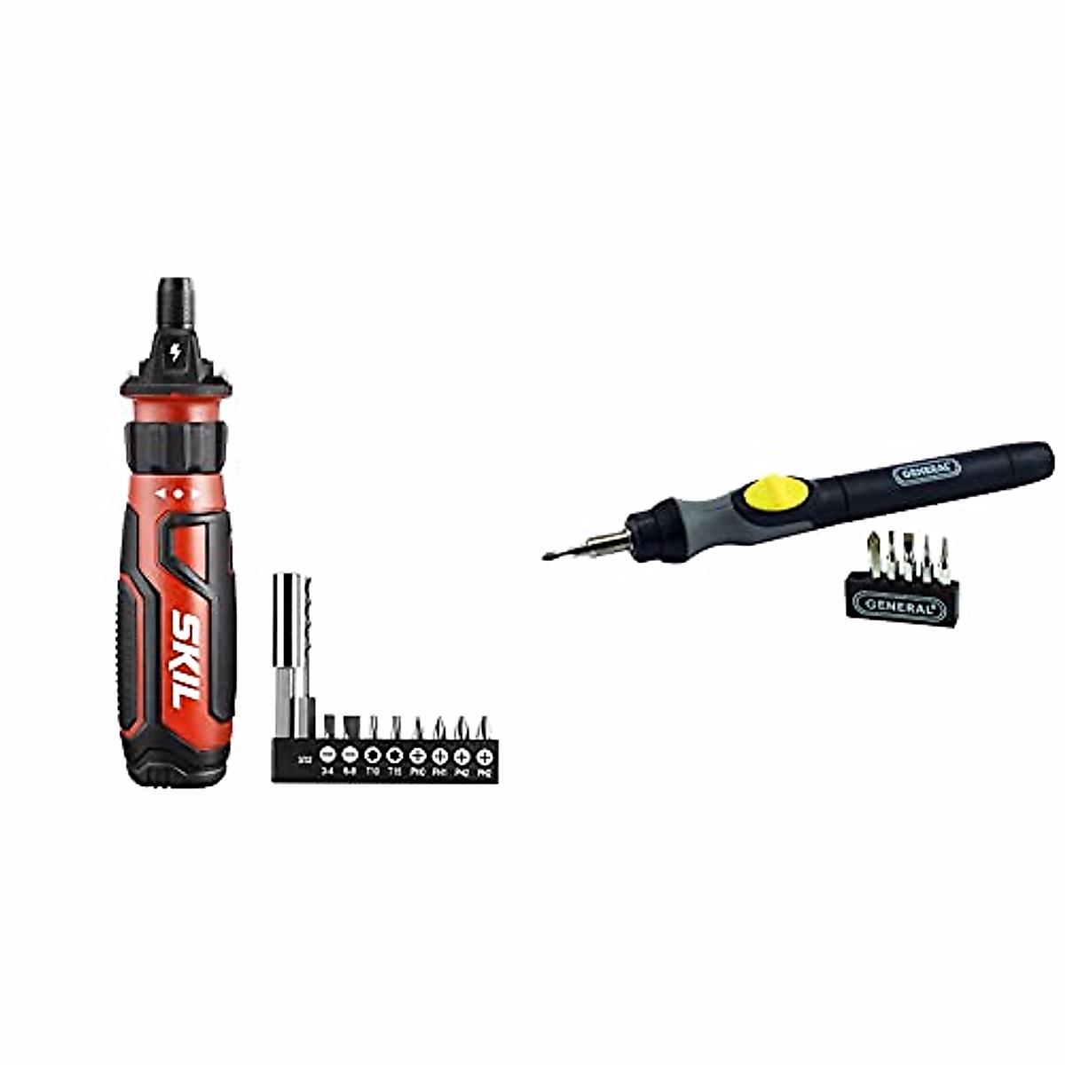 SKIL Rechargeable Cordless Screwdriver Bundle with Precision Bits and Accessories