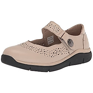 Propét Womens Selena Mary Jane Flat,Cream,10.5 Wide US