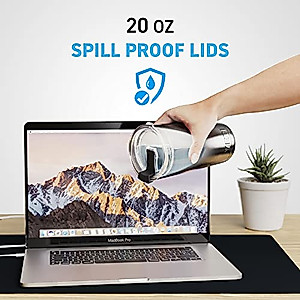 20 / 10 OZ - 2 Replacement Lids for Yeti Tumblers like Yeti Lids - 3.3 Inch Diameter - Spill Proof Lids for Yeti Tumblers - Tumbler Lid for Yeti Tumbler 20 / 10 oz, Tumbler Lids 20 / 10 oz Replacement Lid, Fit Yeti Cup