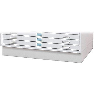 Safco Products 4970LG Facil Flat File Closed Base for 4969LG Small File, Sold Separately, Light Gray