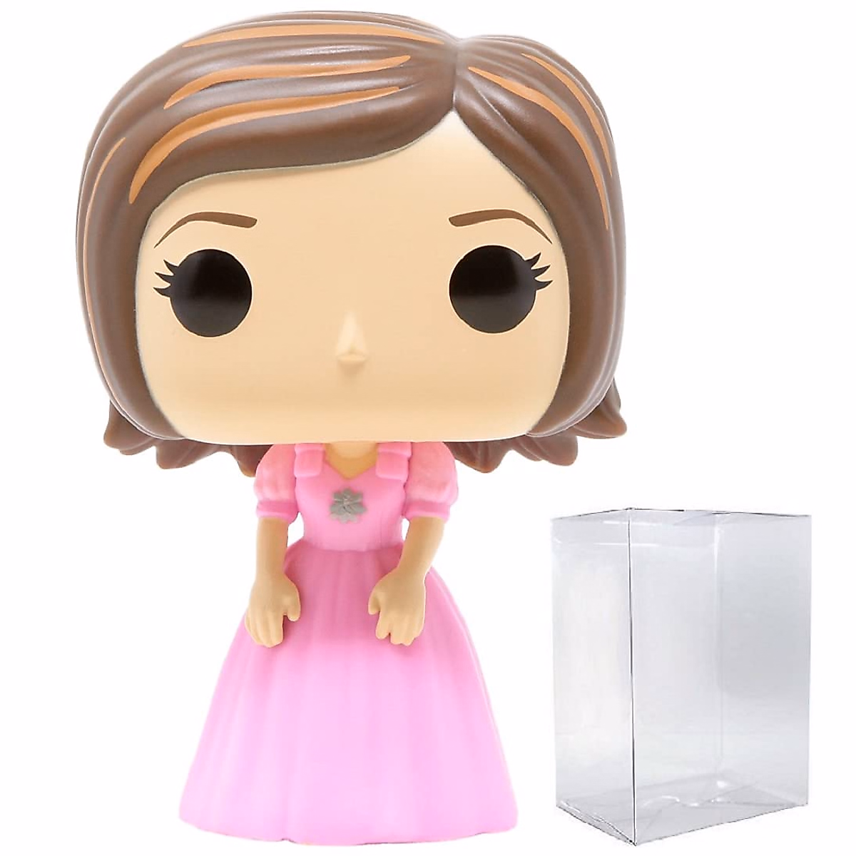 POP TV: Friends - Rachel Green in Pink Dress Funko Vinyl Figure (Bundled with Compatible Box Protector Case), Multicolored, 3.75 inches